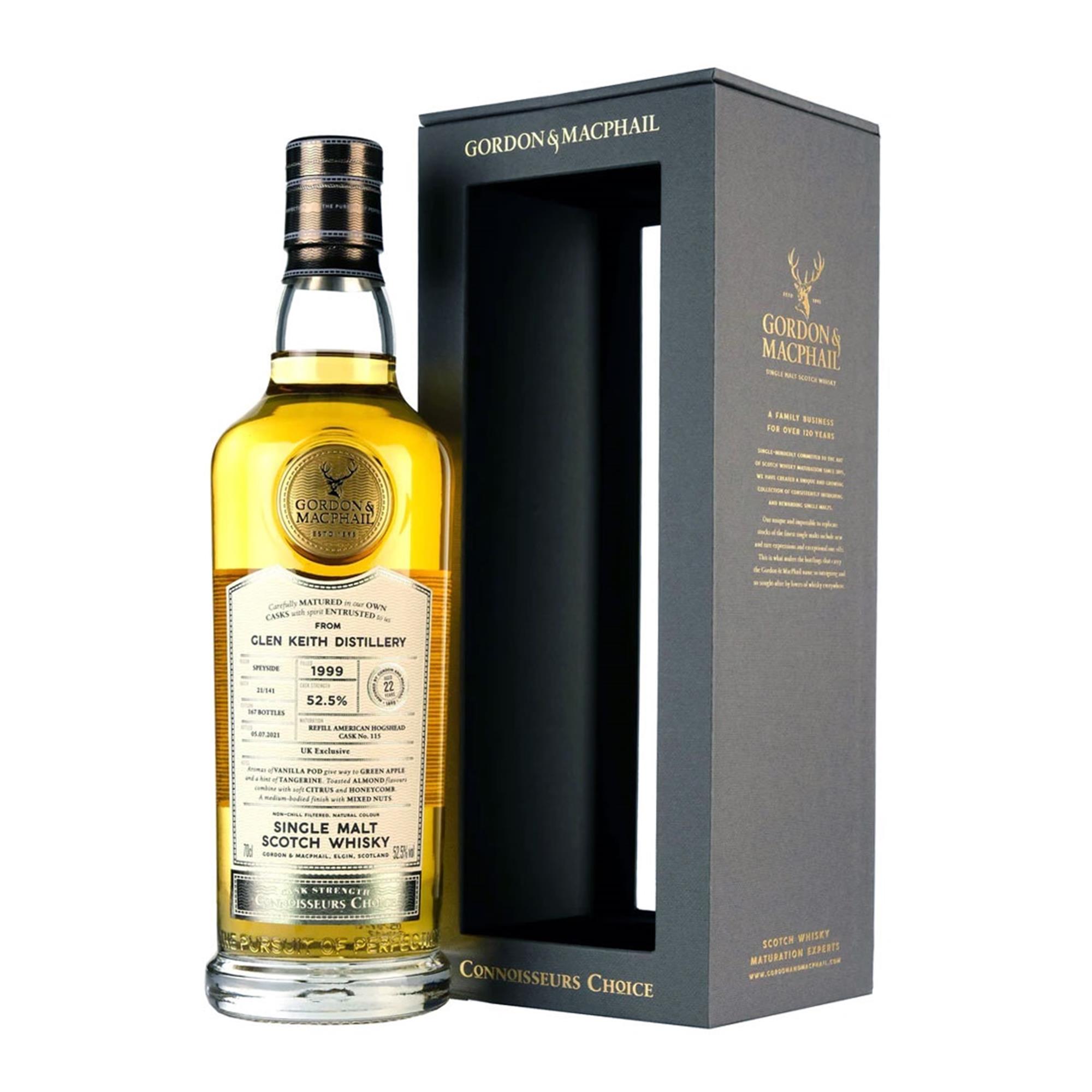 Glen Keith 22 Year Old 1999 Cask #115 G&M Connoisseurs Choice 70cl