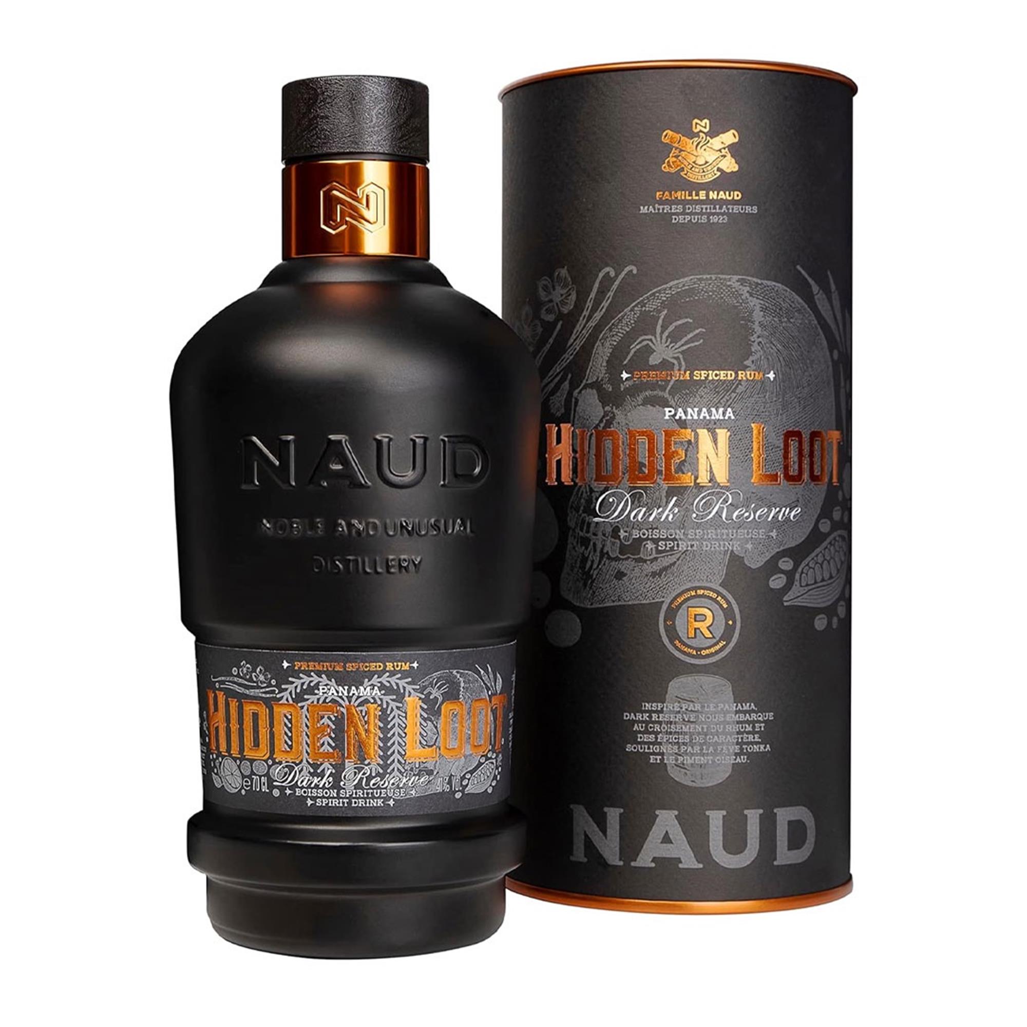 Naud Hidden Loot Dark Reserve Spiced Rum 70cl